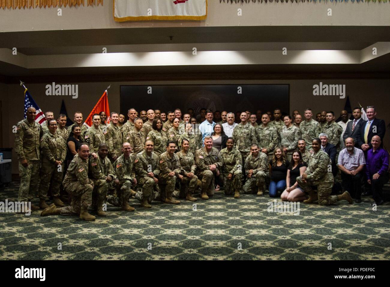 The III Corps and Fort Hood signal community poses for a group Stock ...