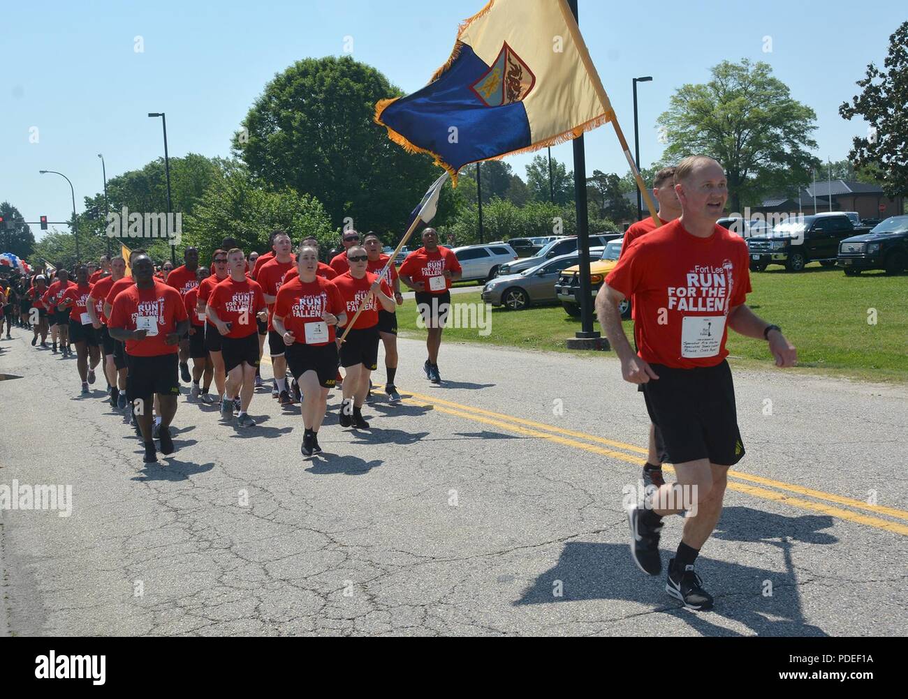 Col. Greg Townsend, 23rd Quartermaster Brigade commander, leads his ...