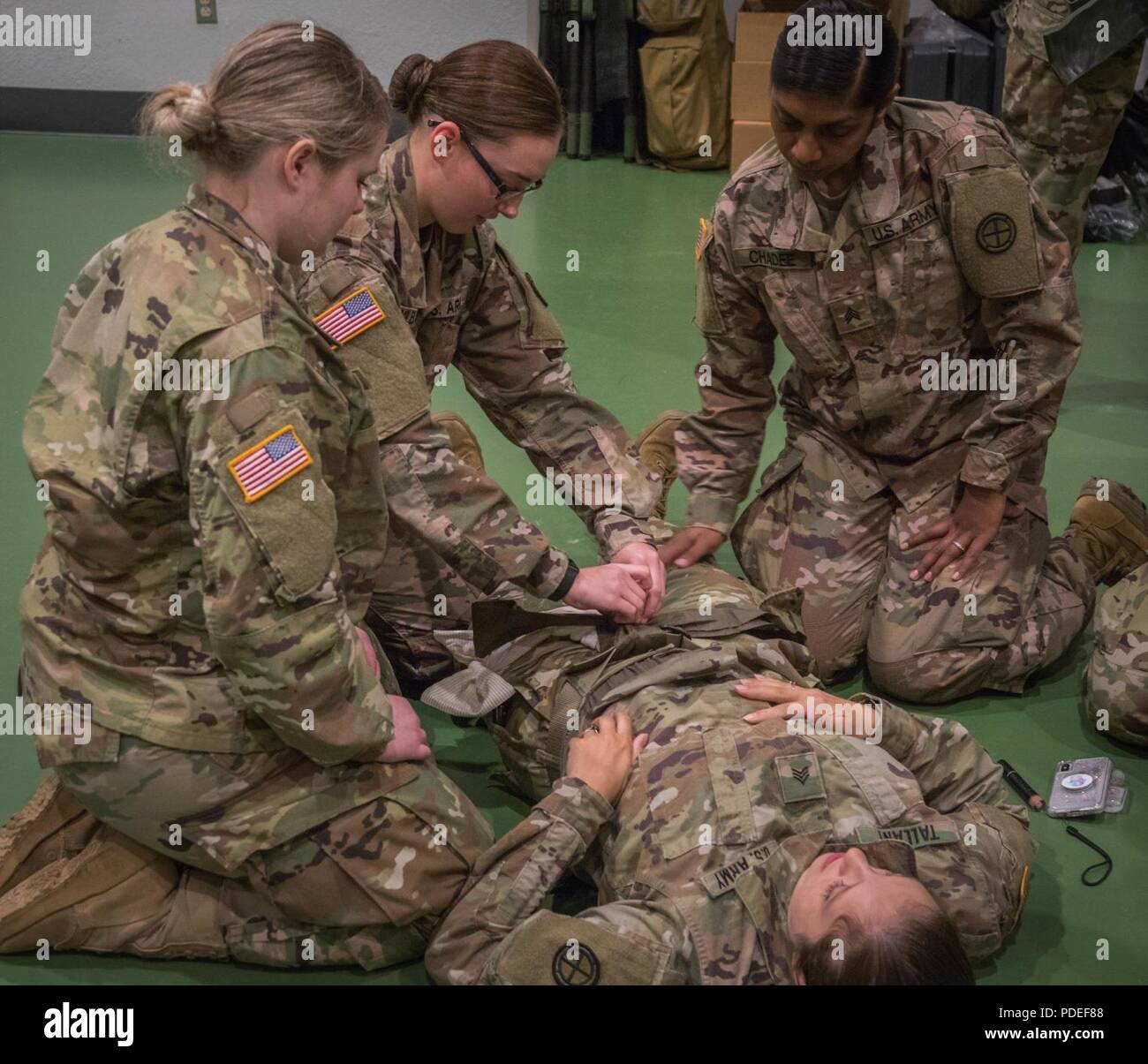 Missouri Army National Guard Pfc. Megan Wilbanks, a health care ...