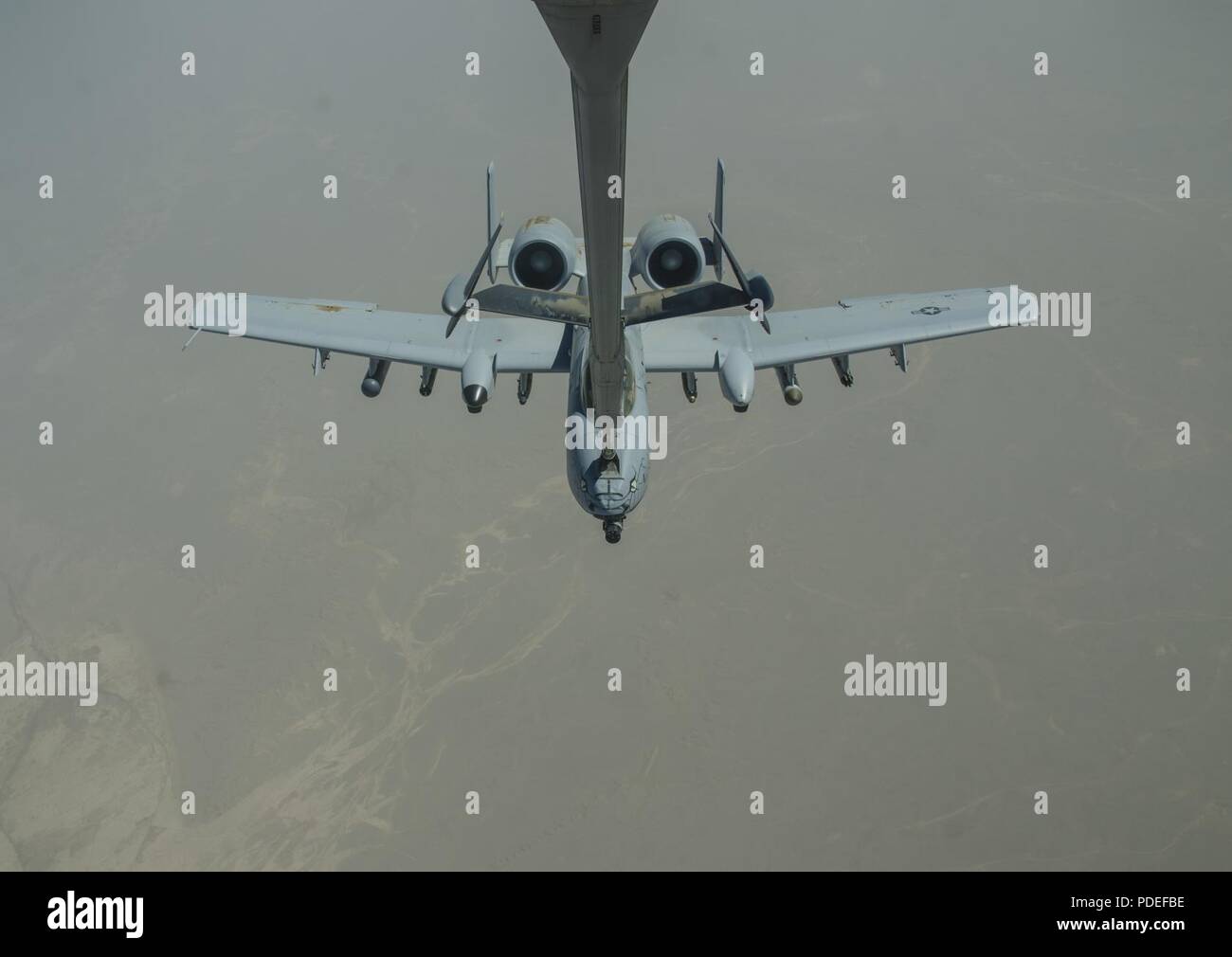 An A-10 Thunderbolt II supporting operations in Southwest Asia receives ...