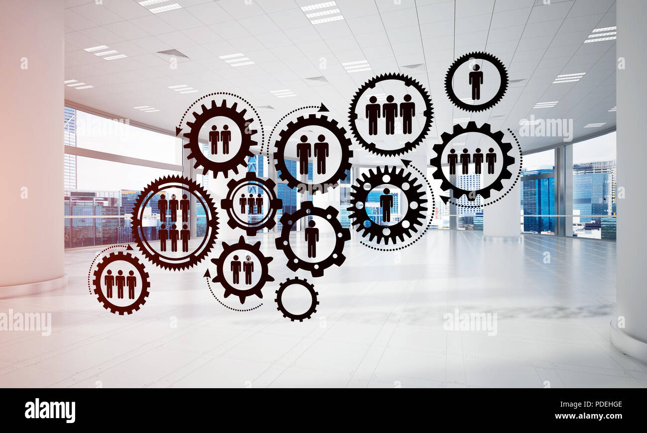 Networking and wireless connection as concept for effective modern ...