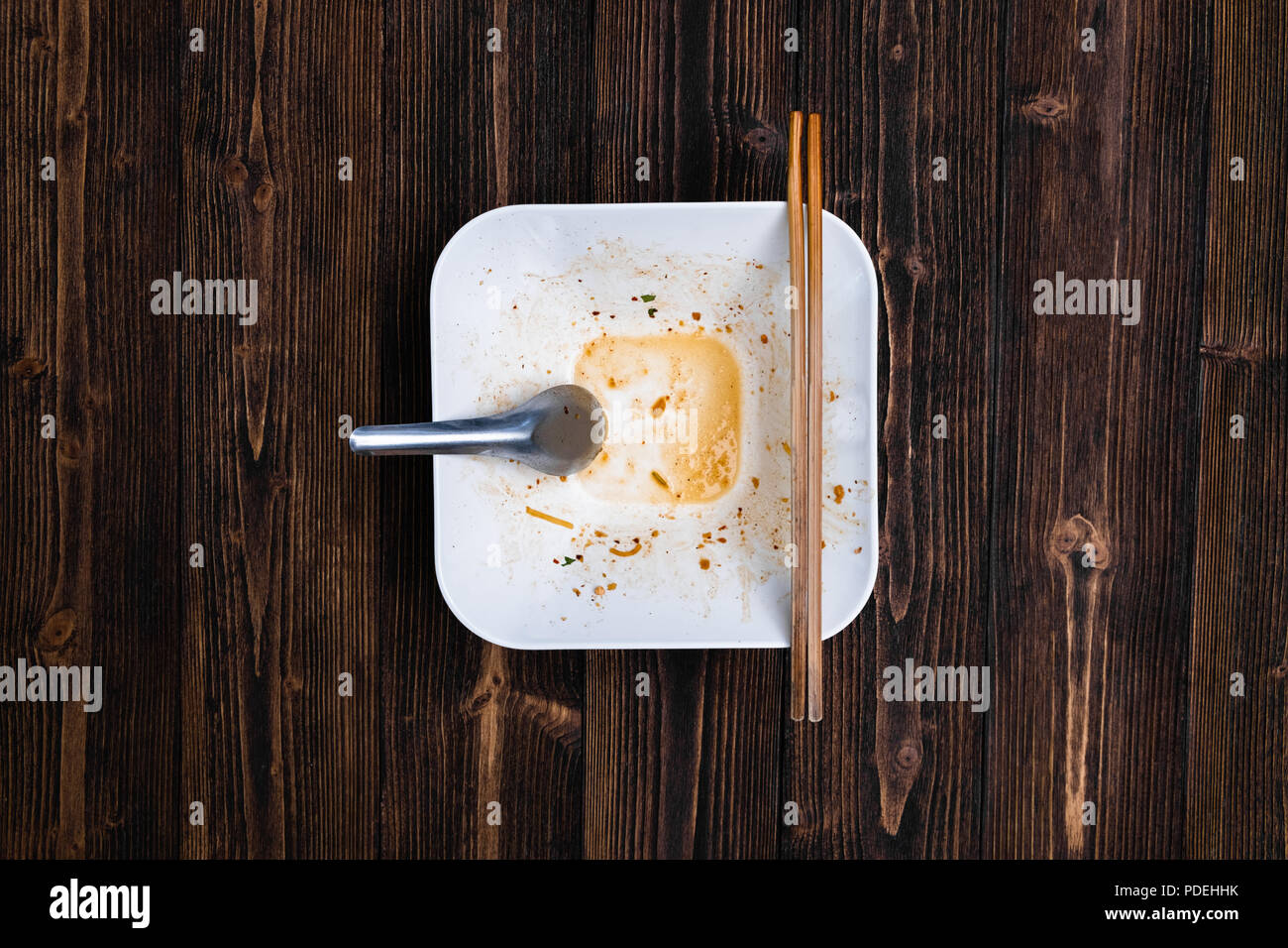Empty soup bowl after lunch hi-res stock photography and images - Alamy