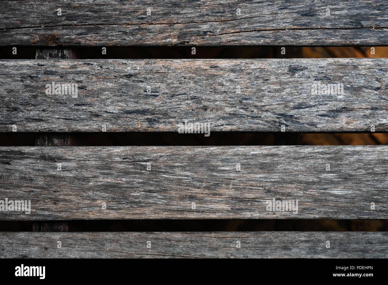 Close up of old brown wood lath with natural striped background and ...