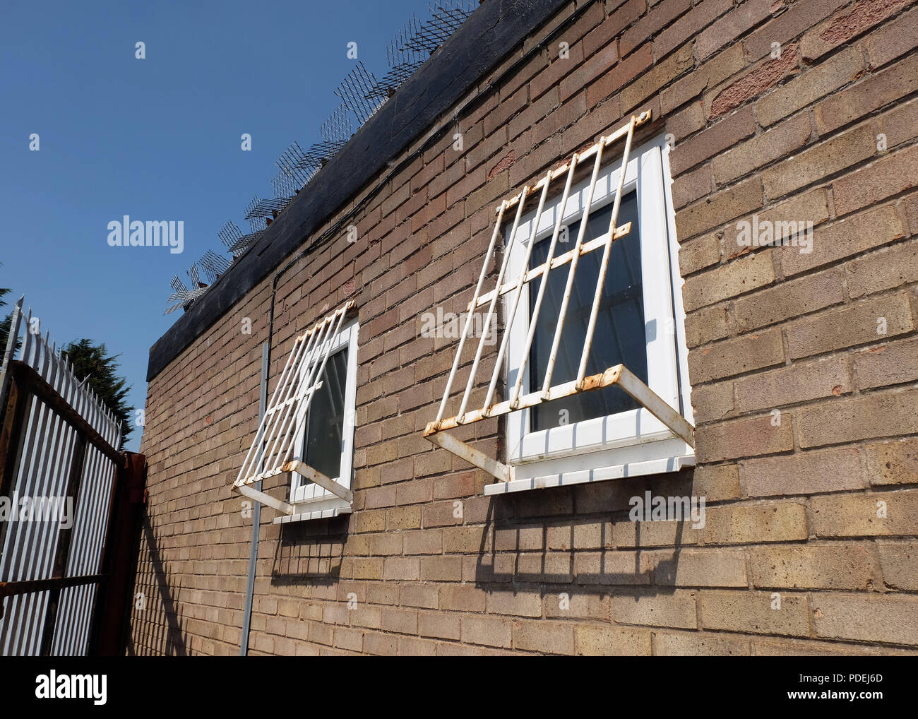 Steel frame window guards for security yet still allowing window to ...