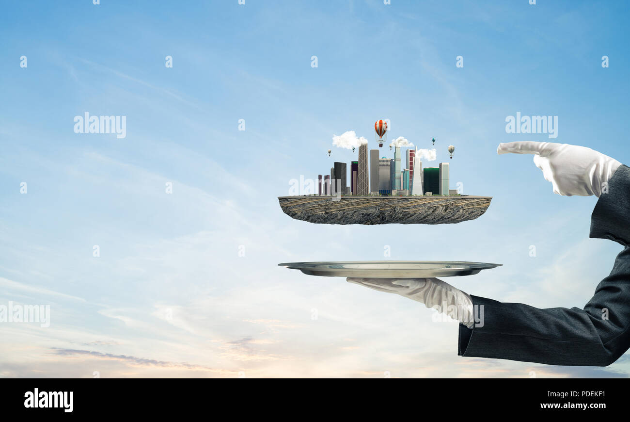 Concept of modern urban development Stock Photo - Alamy