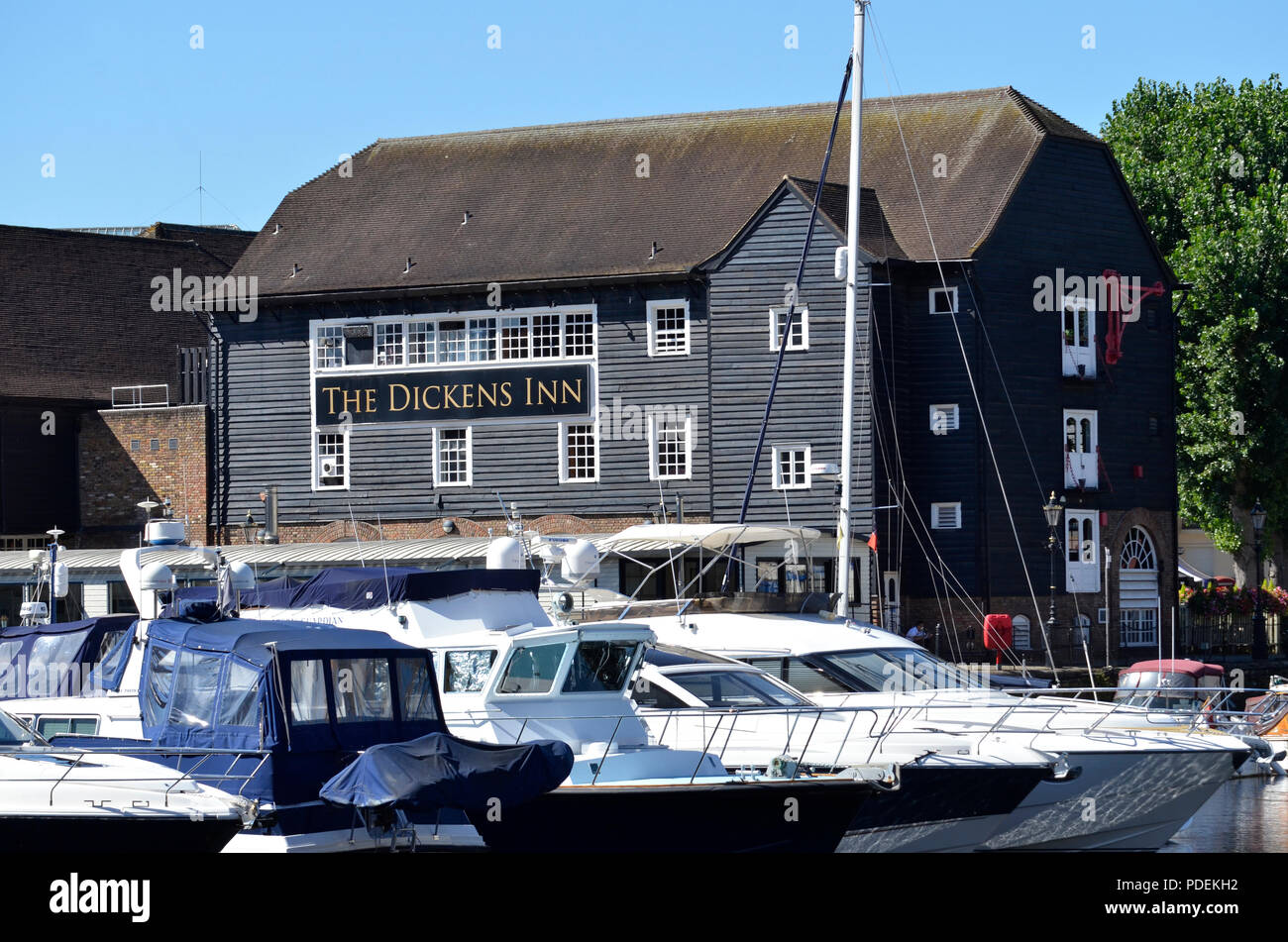 The historic Dickens Inn in St Katherine Dock, London Stock Photo - Alamy