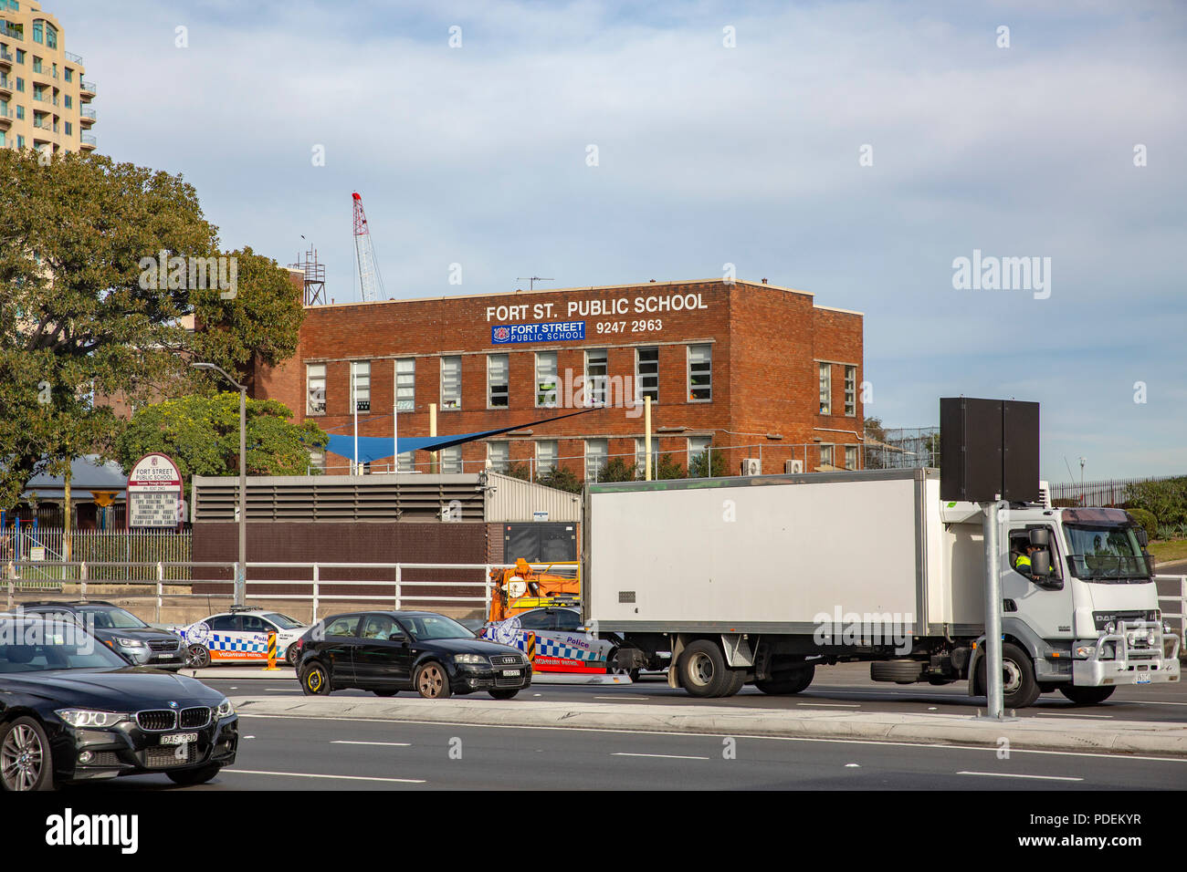 Fort street public school at the southern end of the Sydney harbour ...