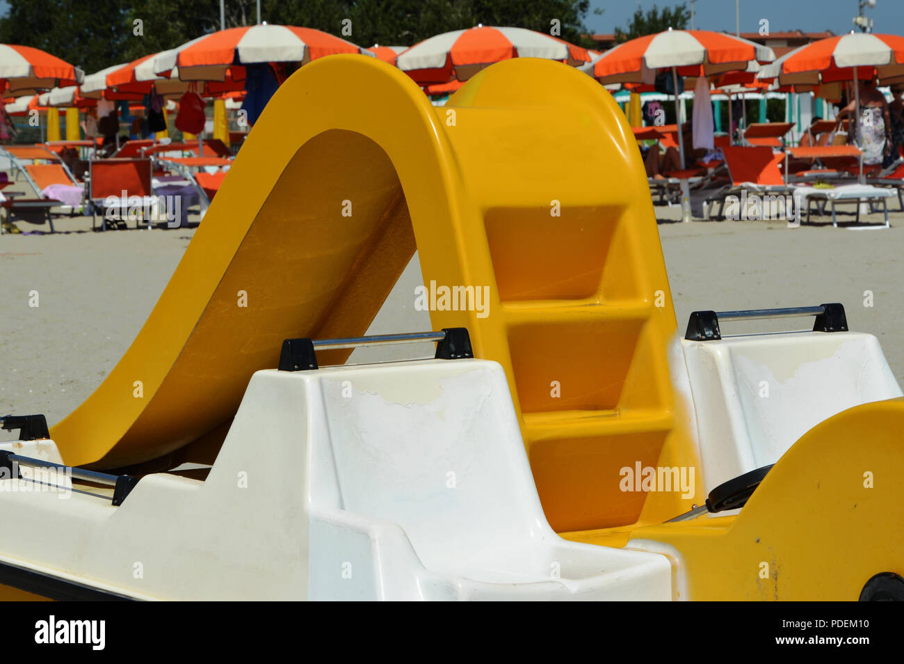 Boat slide on the beach Stock Photo - Alamy
