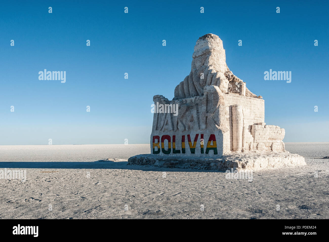The Dakar Bolivia Monument in Salar de Uyuni, near Colchani - Bolivia ...