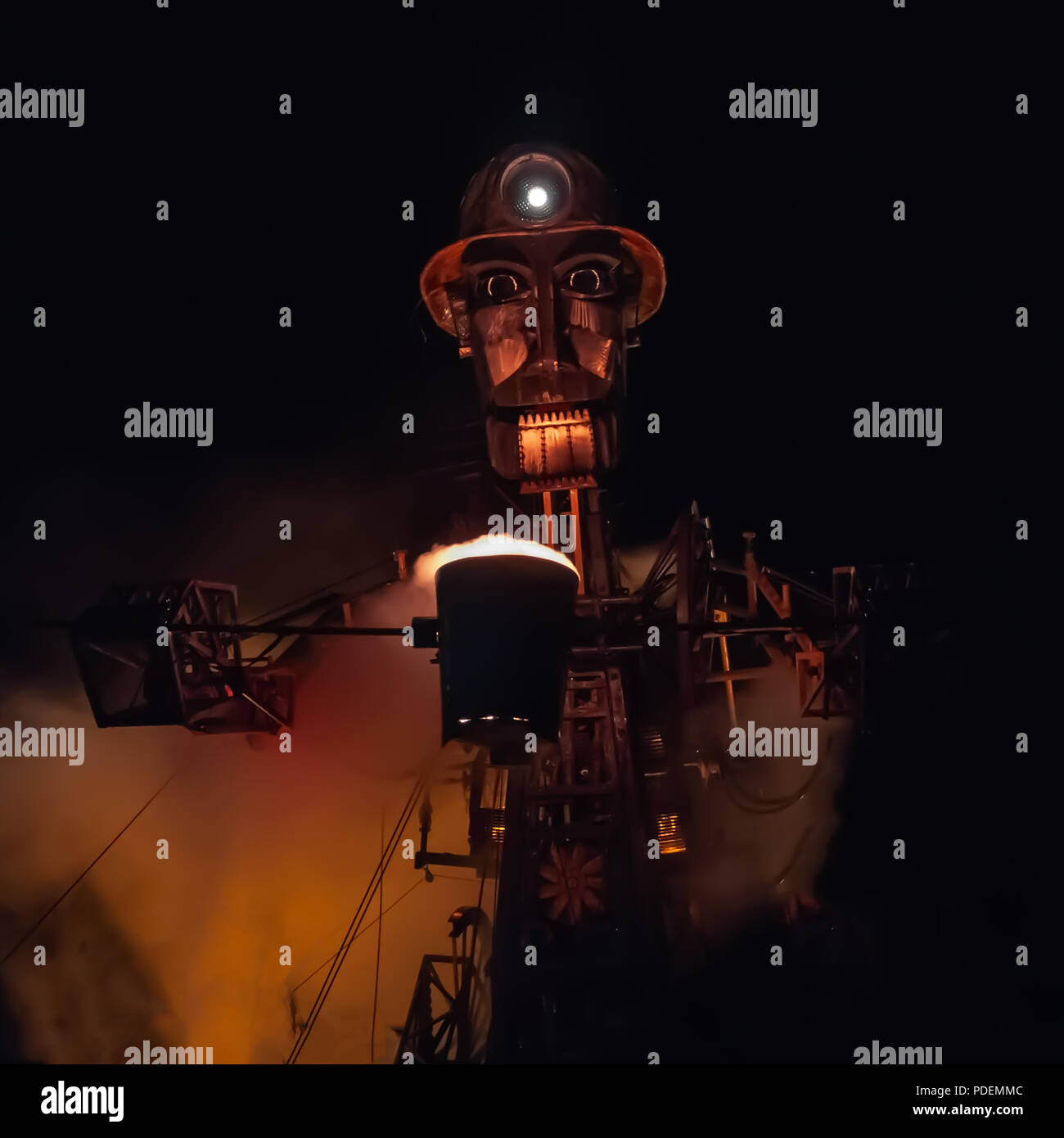 The Man Engine, largest mechanical puppet constructed in Britain Stock ...