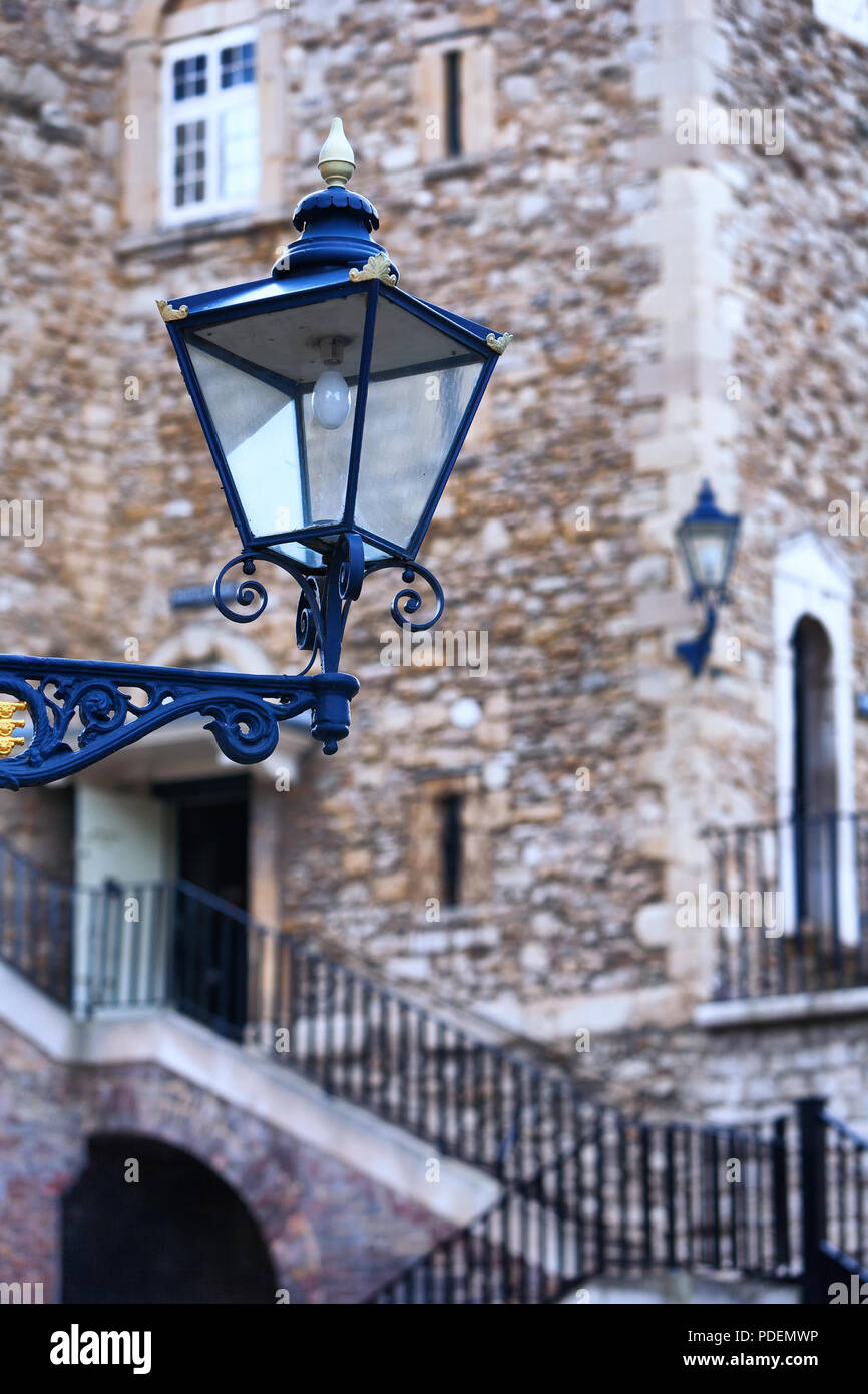 The old street lamp in the Tower of London Stock Photo - Alamy