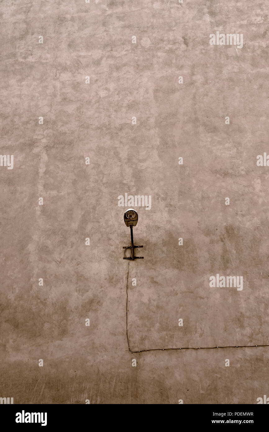 Street lamp on the wall without windows Stock Photo - Alamy