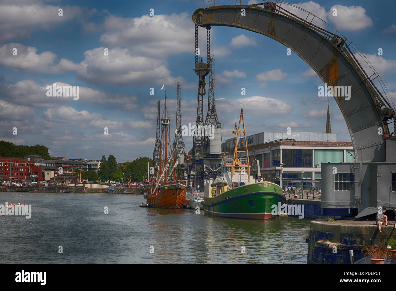 Bristol Docks on a summer's day Stock Photo - Alamy