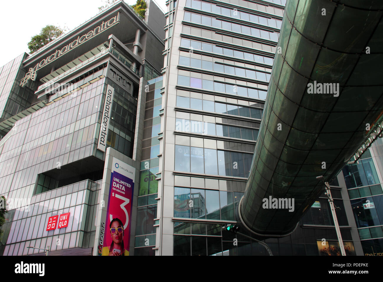 Modern buildings on Orchard road in Singapore Stock Photo - Alamy
