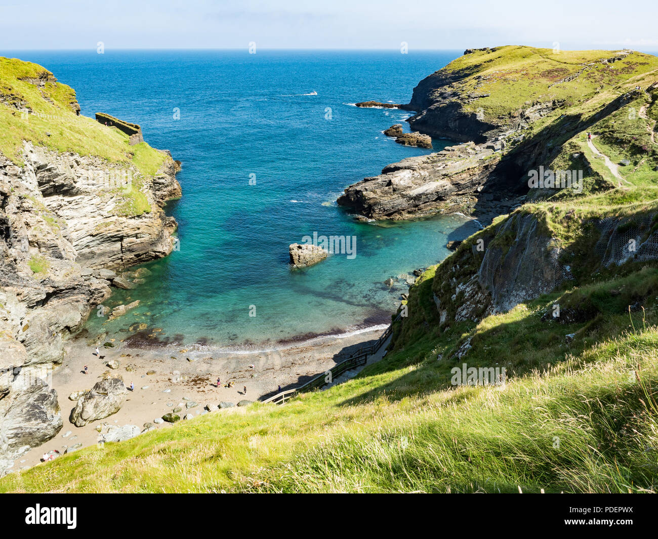 Merlin's cave tintagel hi-res stock photography and images - Alamy