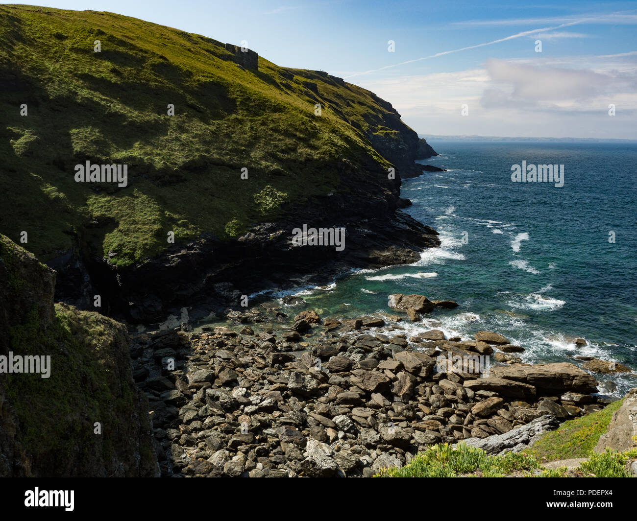 Glebe Cliff, Cornwall Stock Photo - Alamy