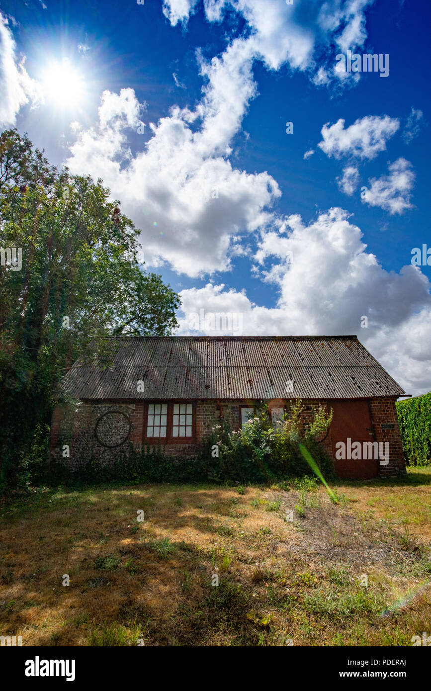 Old traditional buildings in a small English village in West Sussex ...