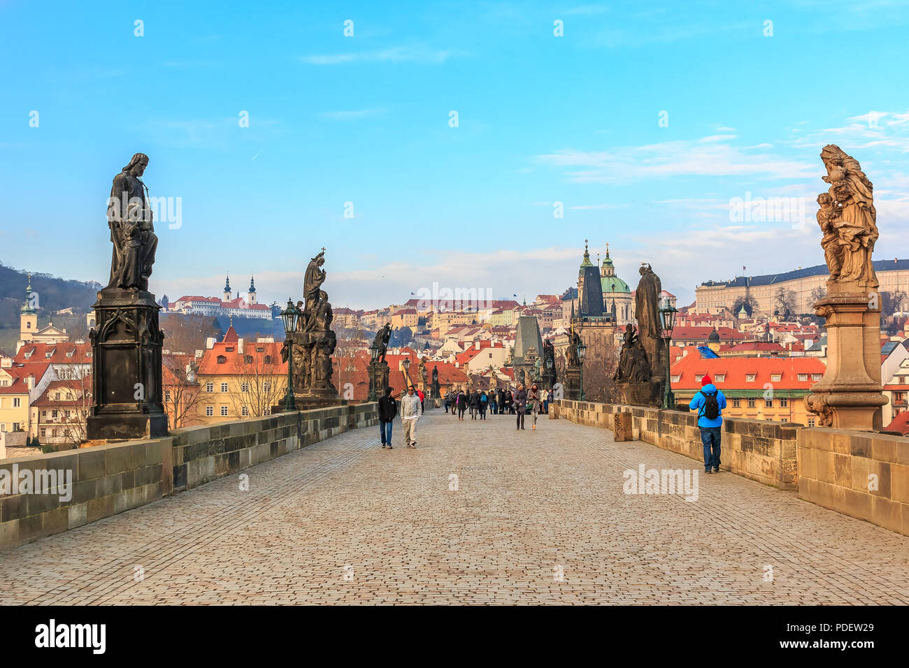 Prague bridge hi-res stock photography and images - Alamy