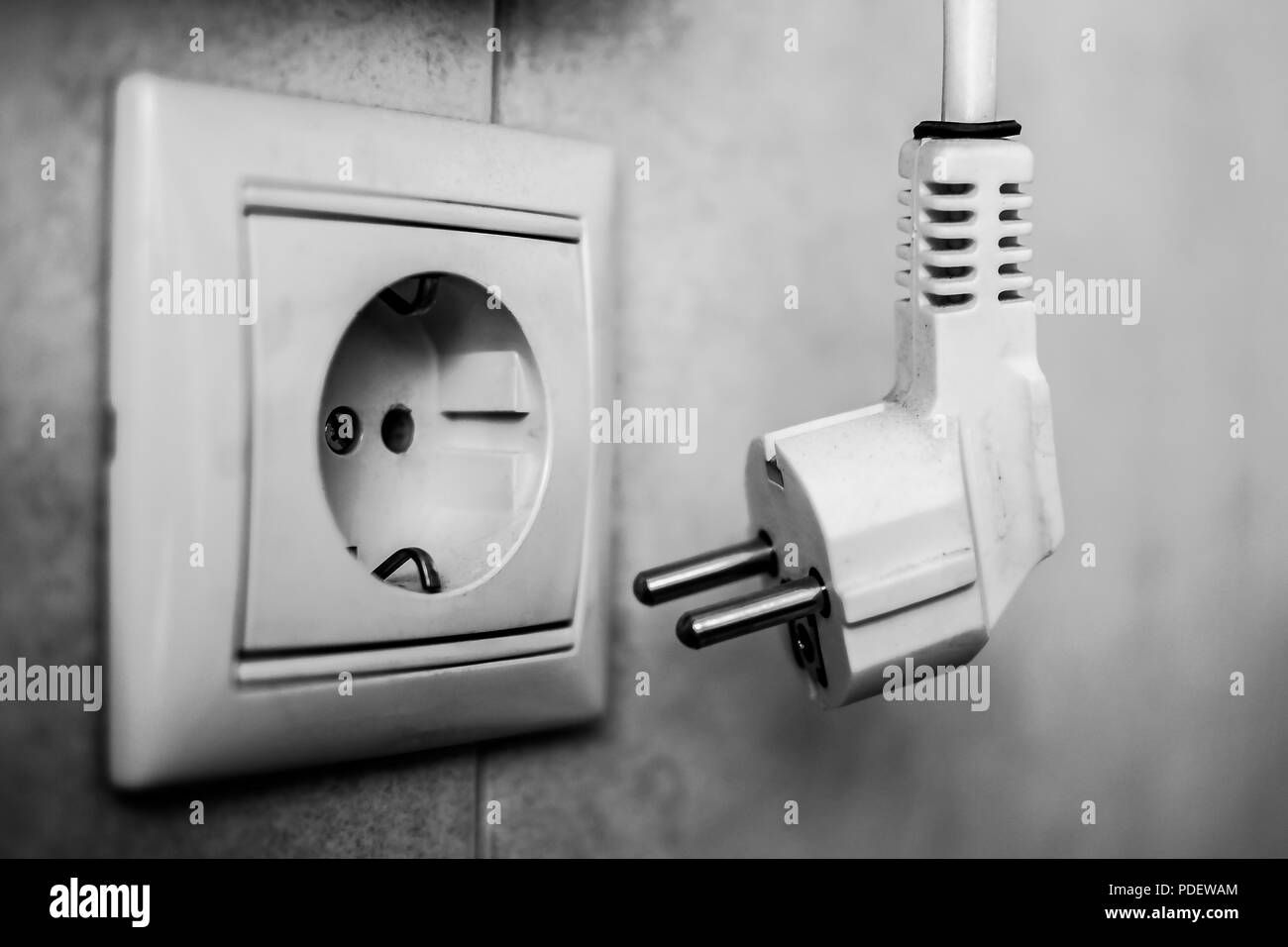 electric plug with the plug disconnected Stock Photo - Alamy