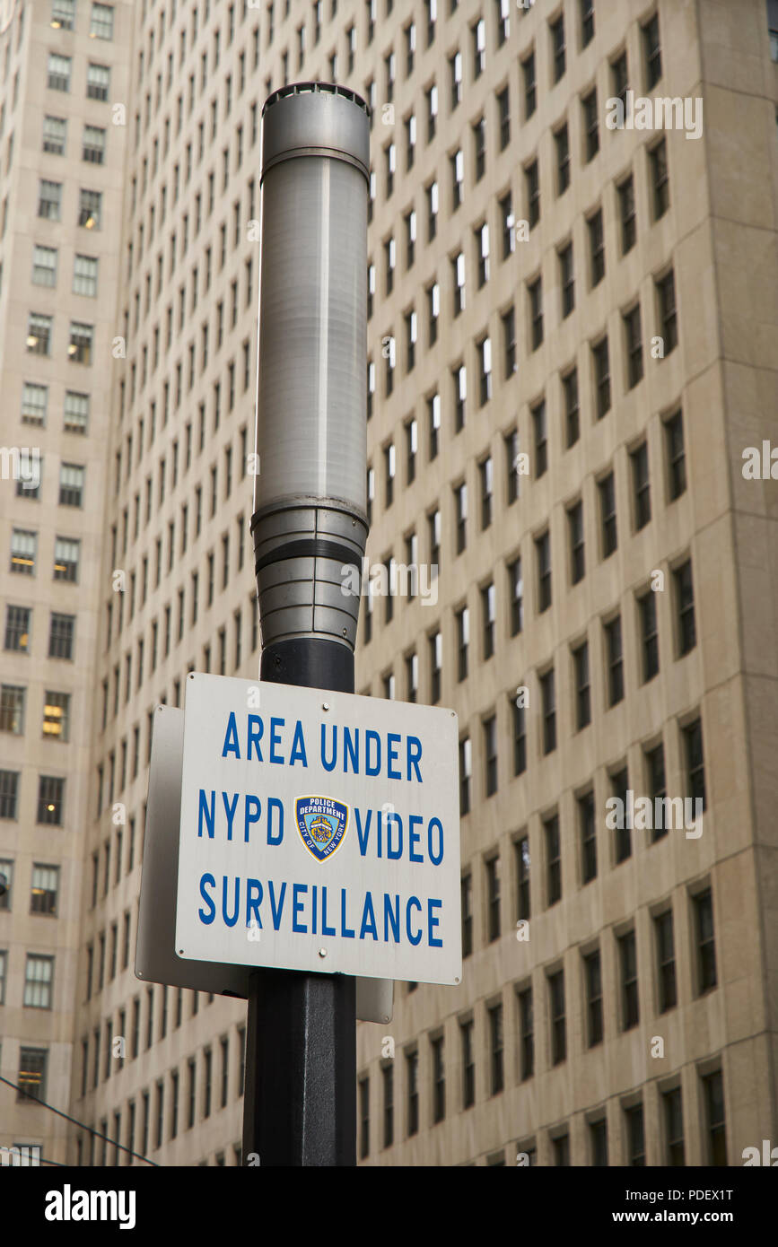 NYPD Security Camera Stock Photo - Alamy