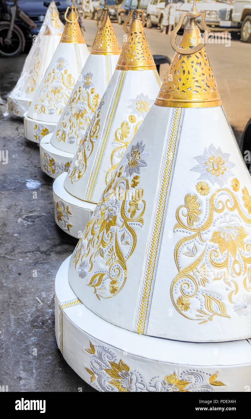 Moroccan Tyafer, traditional gift containers for the wedding ceremony ...