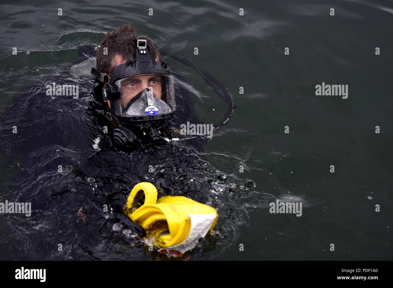 Petty Officer 2nd Class Jesse Robb, a Coast Guard diver from Regional ...