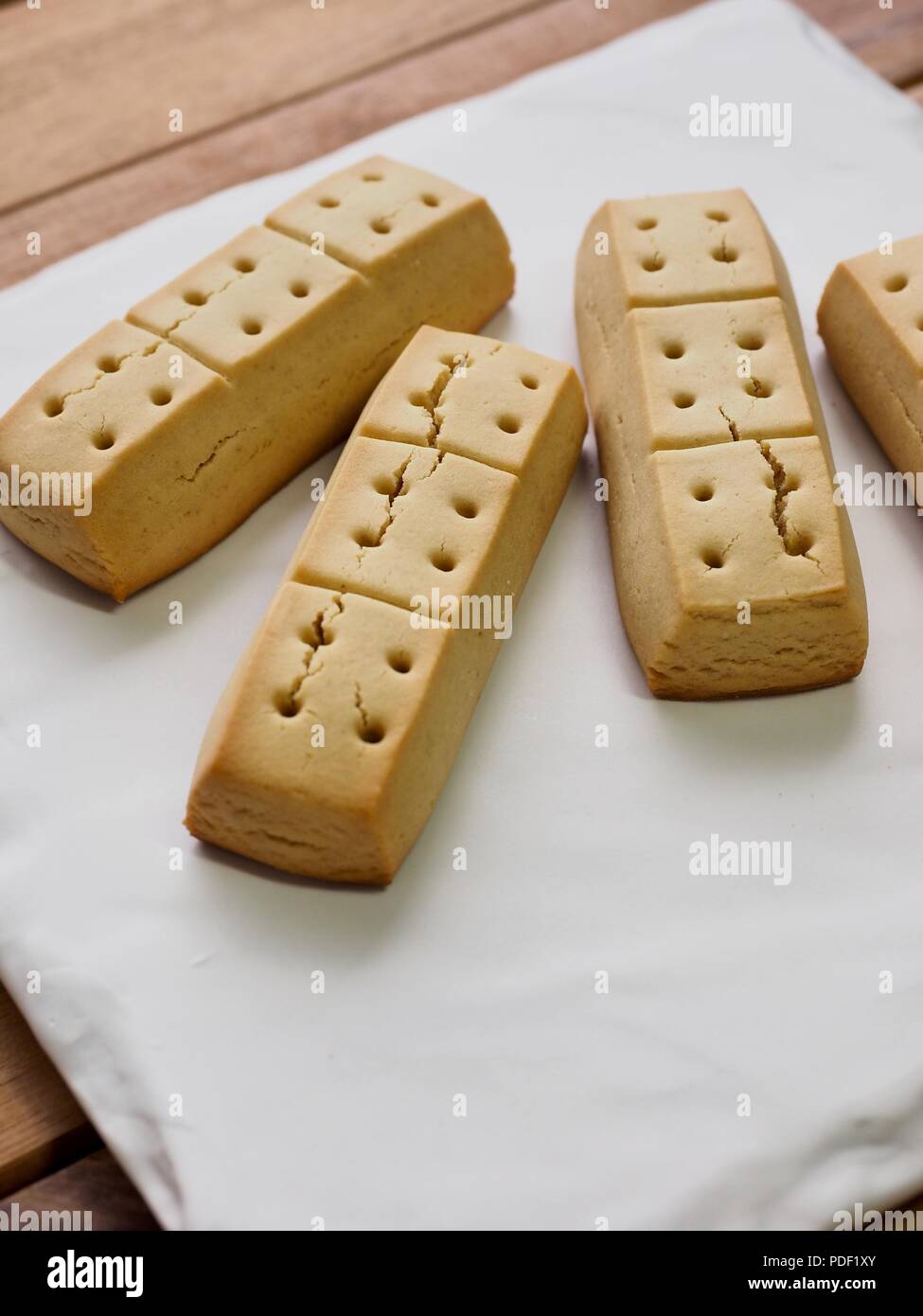 Short bread in a white dish Stock Photo - Alamy