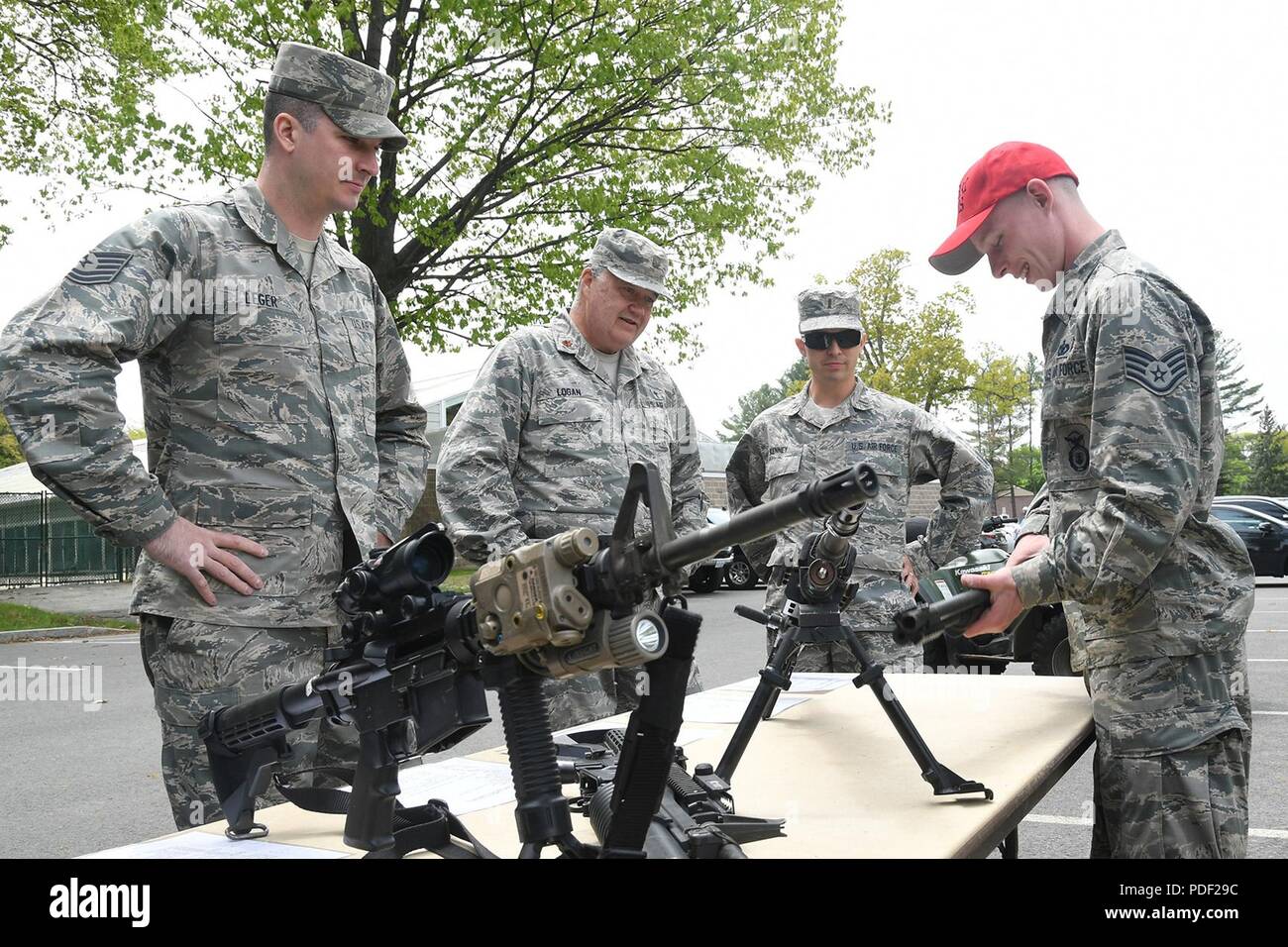 Staff Sgt. Tyler Kliss, right, 66th Security Forces Squadron Combat ...