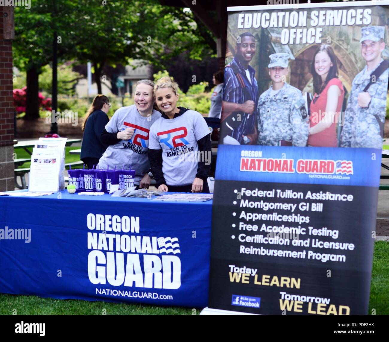 Ann Browning (left) and 2nd Lt. Elena Miron, with the Oregon National ...