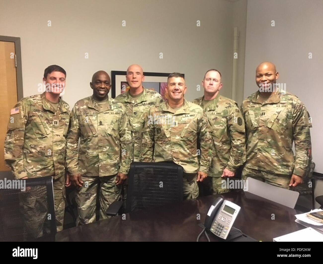 Fort Stewart Warrior Transition Battalion Commanders and First Sergeants. From left to right ...