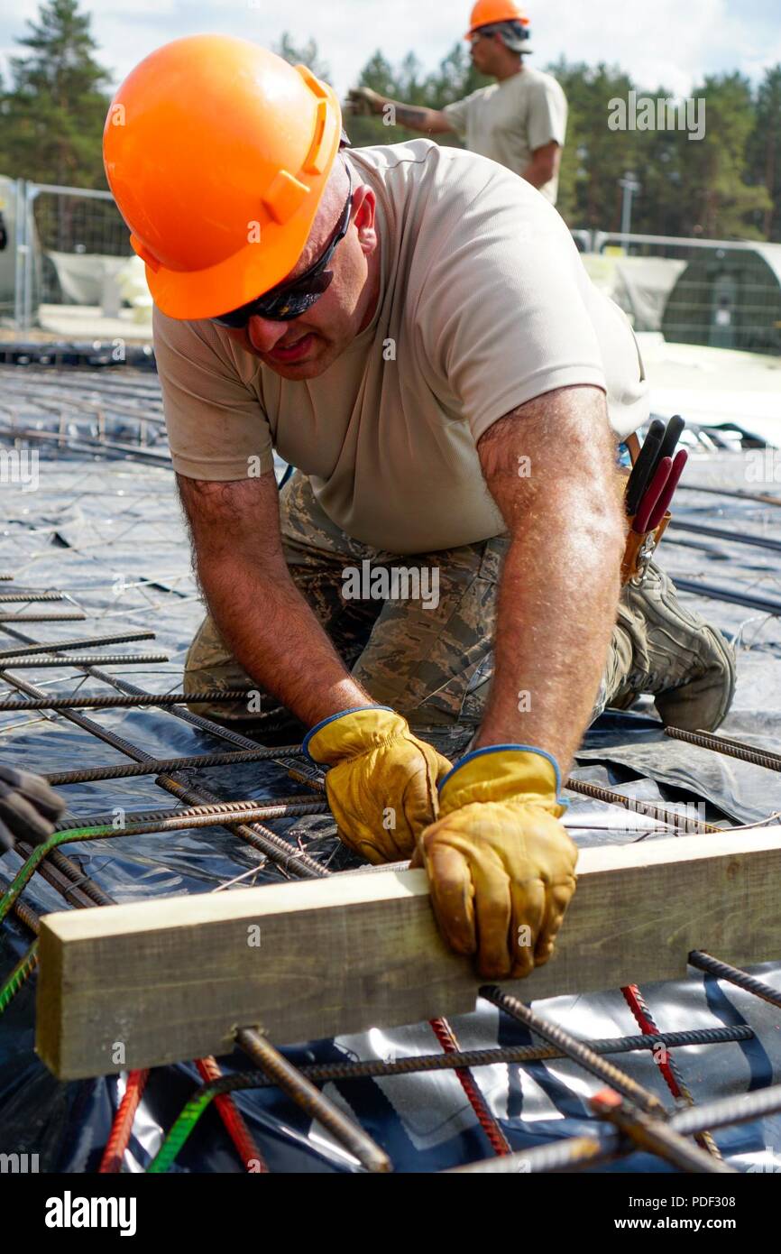 Members from the 134th Air Refueling Wing Civil Engineer Squadron ...