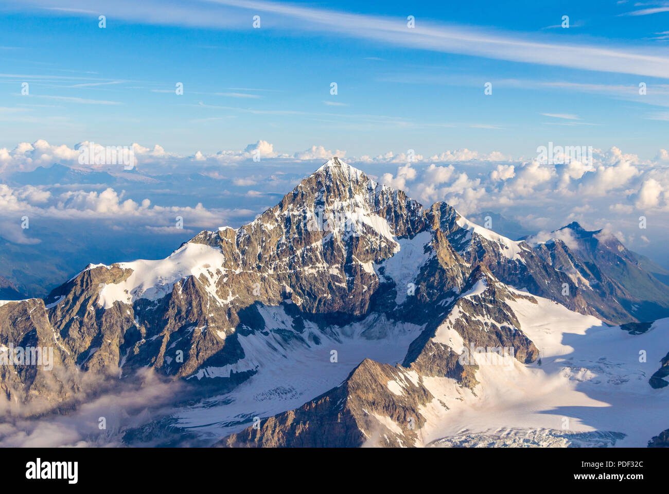 A view of a rocky face of the Weisshorn Stock Photo - Alamy