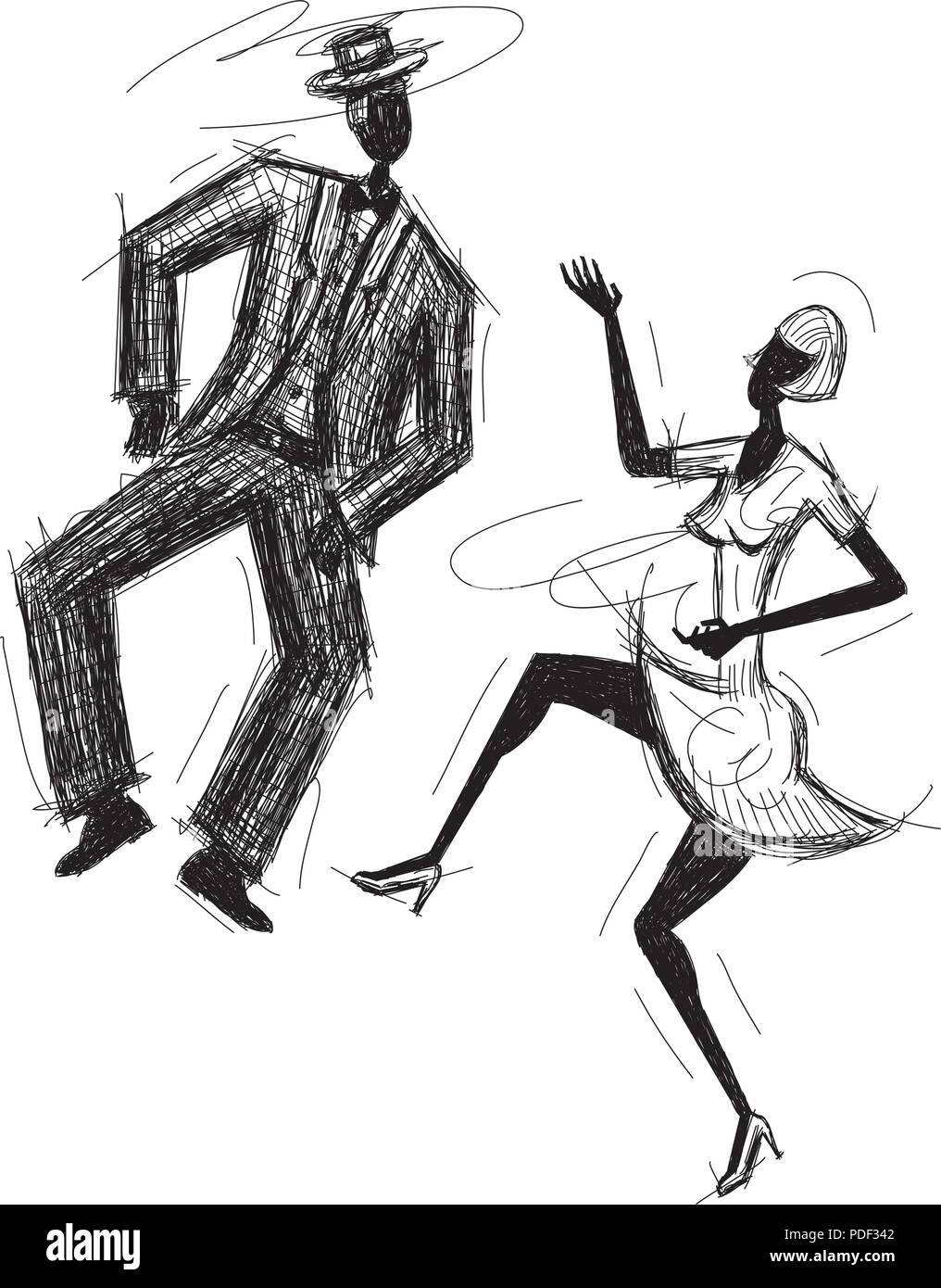 Flirting couple Stock Vector Images - Alamy