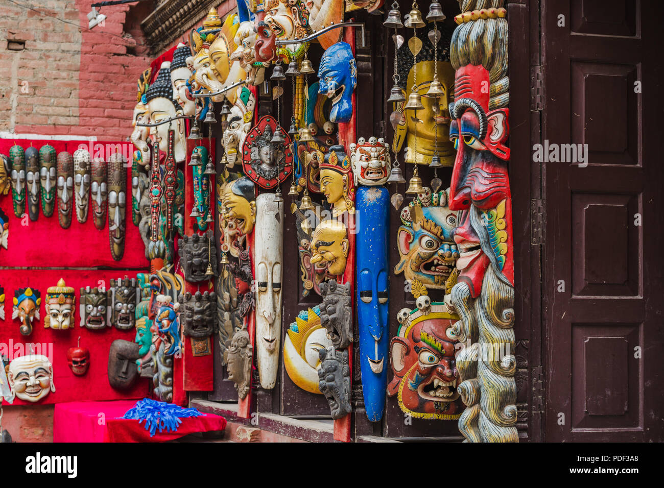 Traditional Handmade nepalese wooden masks and sculptures for sale in ...