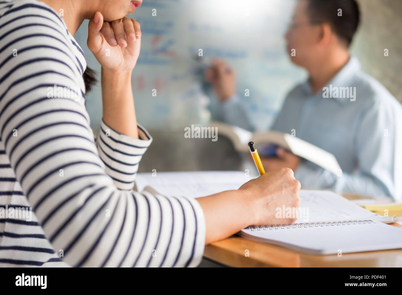 woman learn and teach tutor concept education helping each other ...