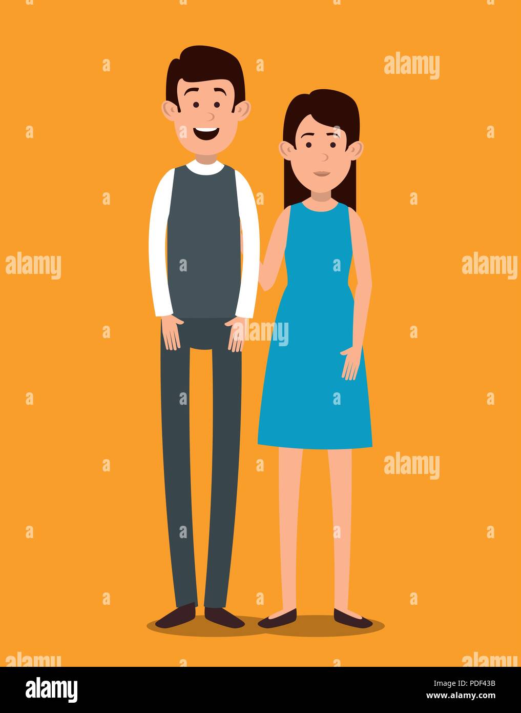 couple avatar characters icons Stock Vector Image & Art - Alamy