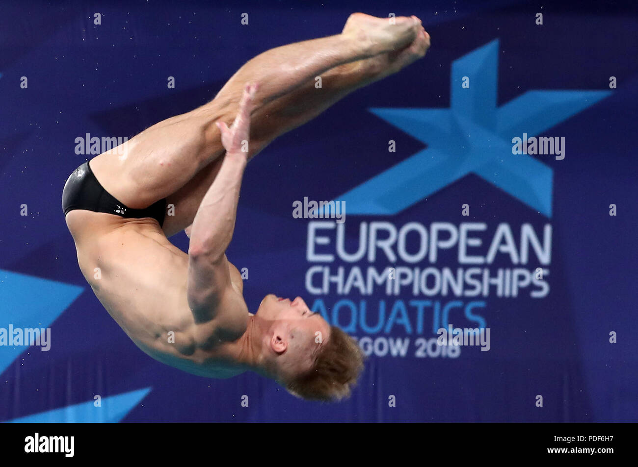 Great Britain's Jack Laugher in action in the Men's 3m Springboard ...