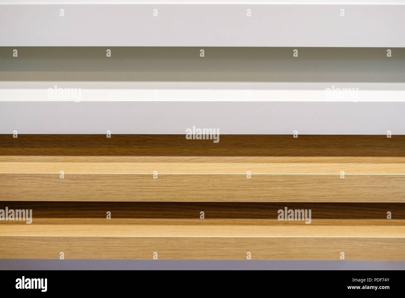 Polished Board. Different types of wood. White oak. Bog oak. Light ...