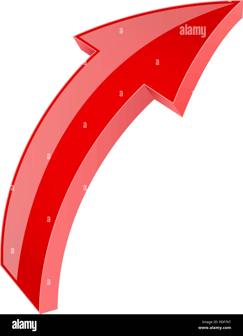Red 3d shiny arrow. Next sign Stock Vector Image & Art - Alamy