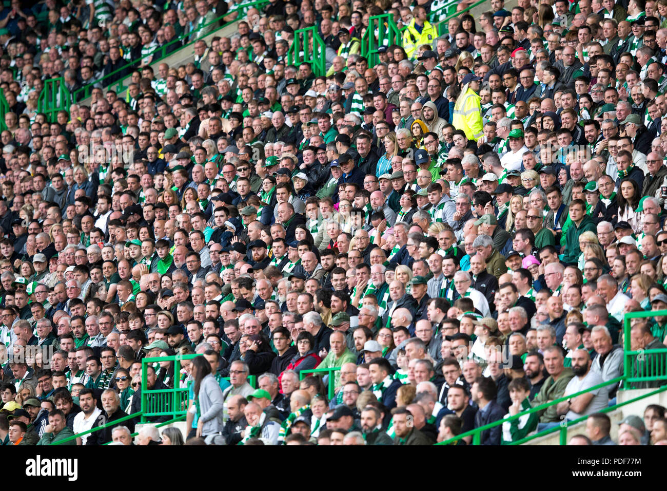 Celtic fans in the stands Stock Photo - Alamy