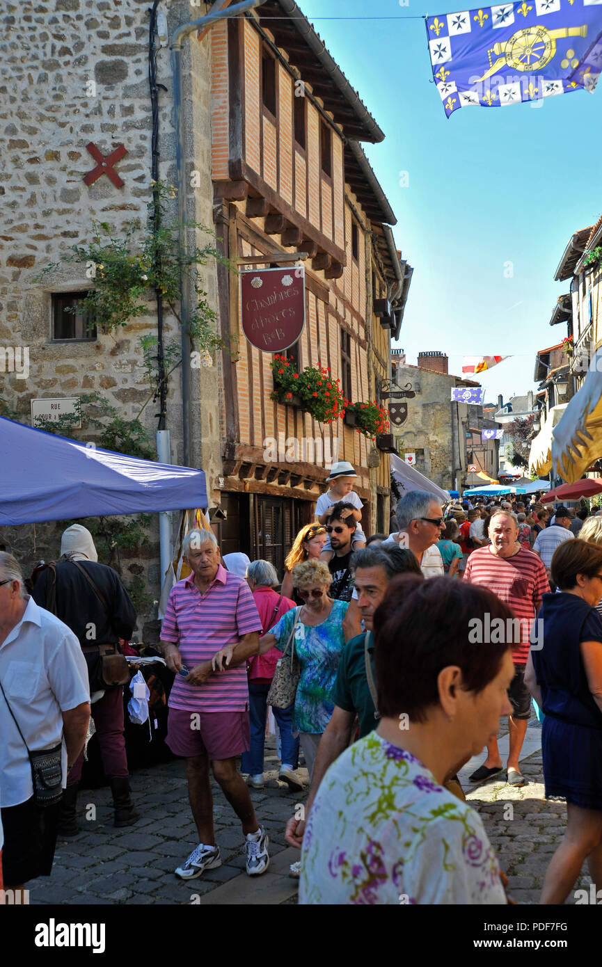 Street festival Parthenay France Stock Photo - Alamy