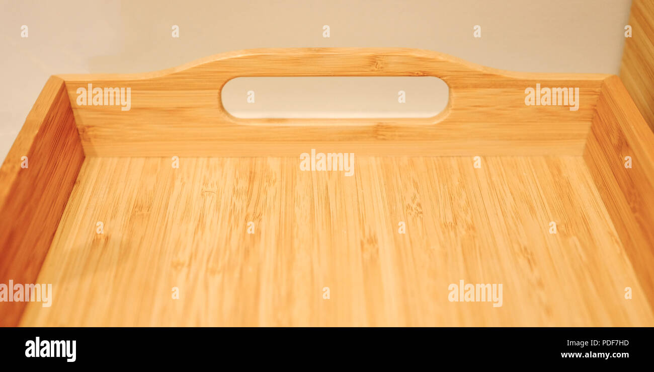 Bamboo drawer surface. Texture Wooden Background. Box with cells made ...