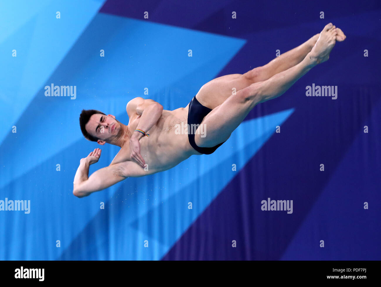 Spain's Alberto Arevalo Alcon in action in the Men's 3m Springboard ...