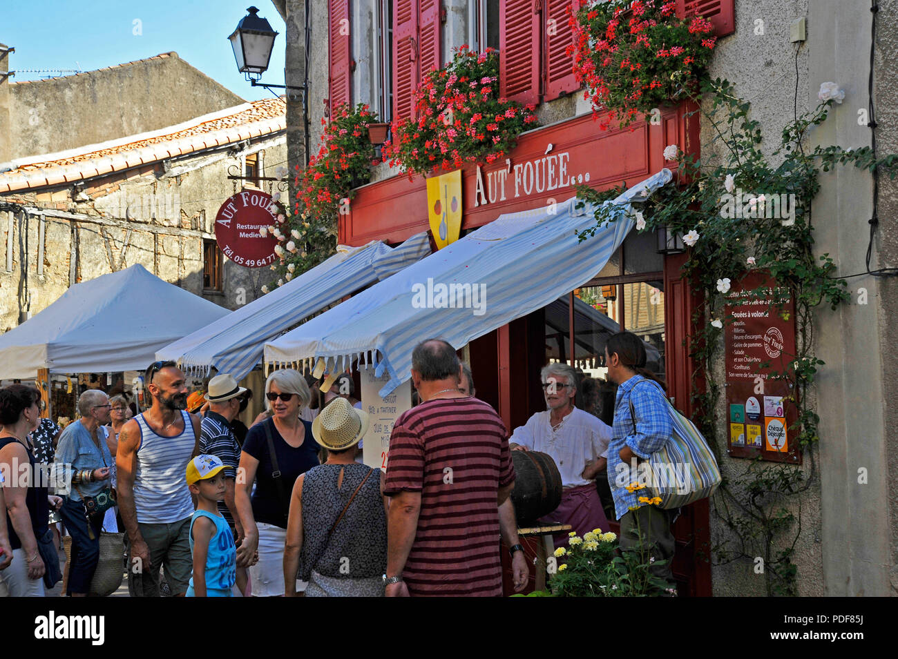 Street festival Parthenay France Stock Photo - Alamy