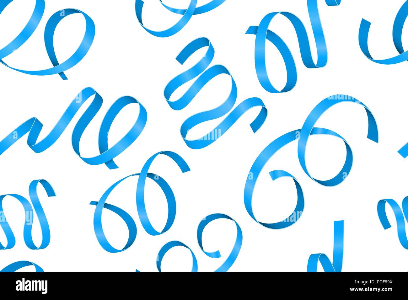 Blue ribbon. Seamless pattern Stock Vector Image & Art - Alamy