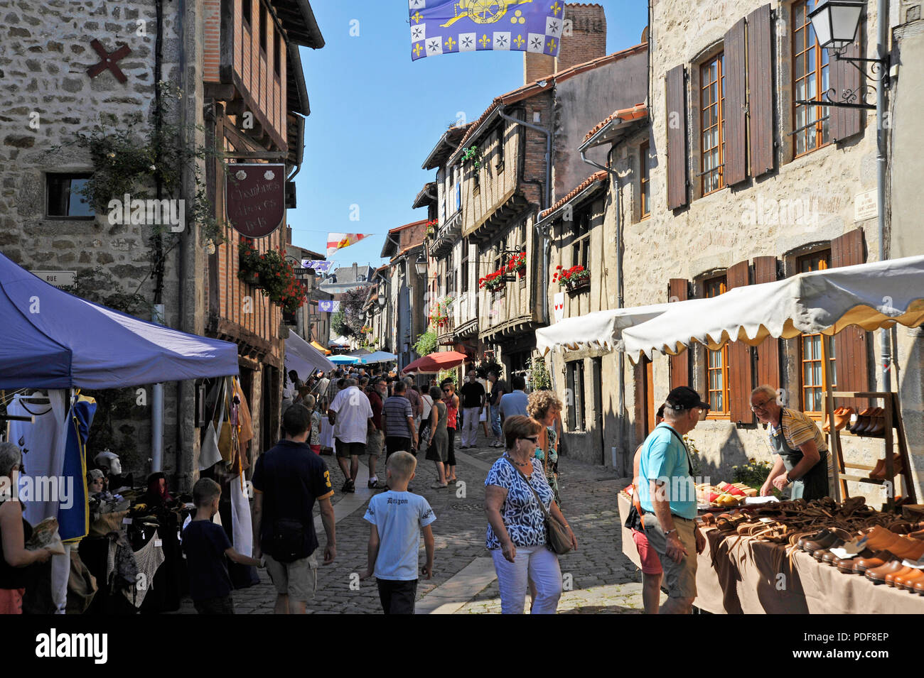 Street festival Parthenay France Stock Photo - Alamy