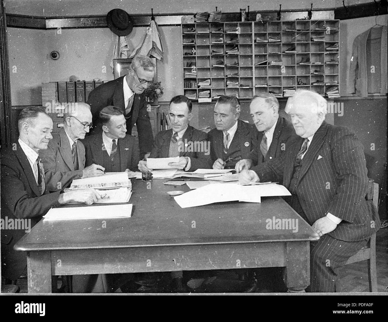 156 SLNSW 34656 Trades Hall group Stock Photo - Alamy