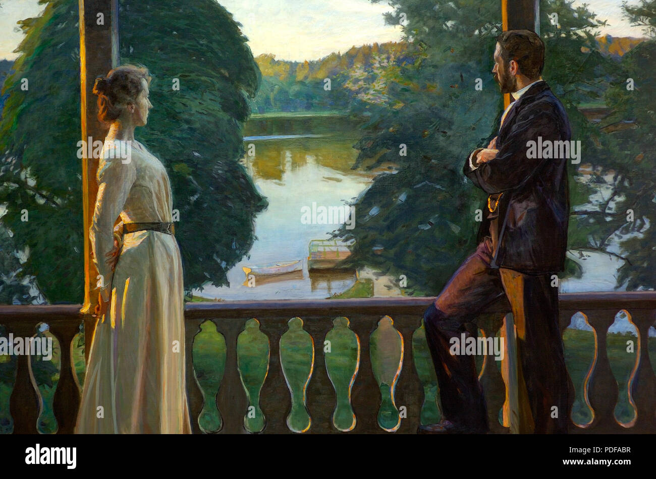 5 Bergh Richard Nordic Summer Evening Stock Photo - Alamy