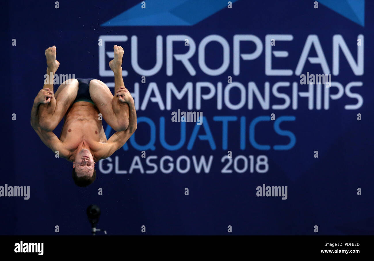 Germany's Patrick Hausding in action in the Men's 3m Springboard diving ...