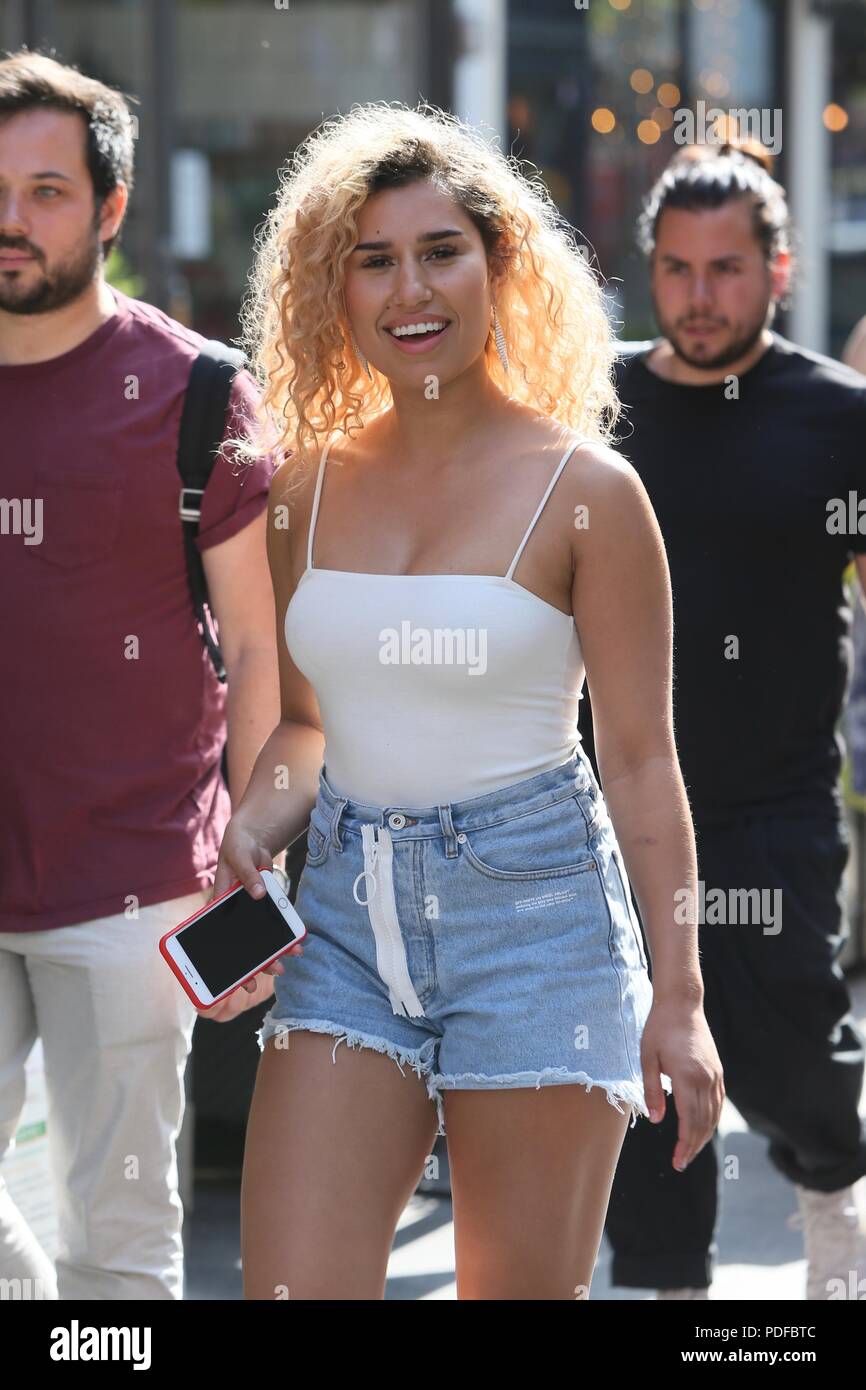 Raye seen arriving at the Global studios for radio interviews Featuring ...